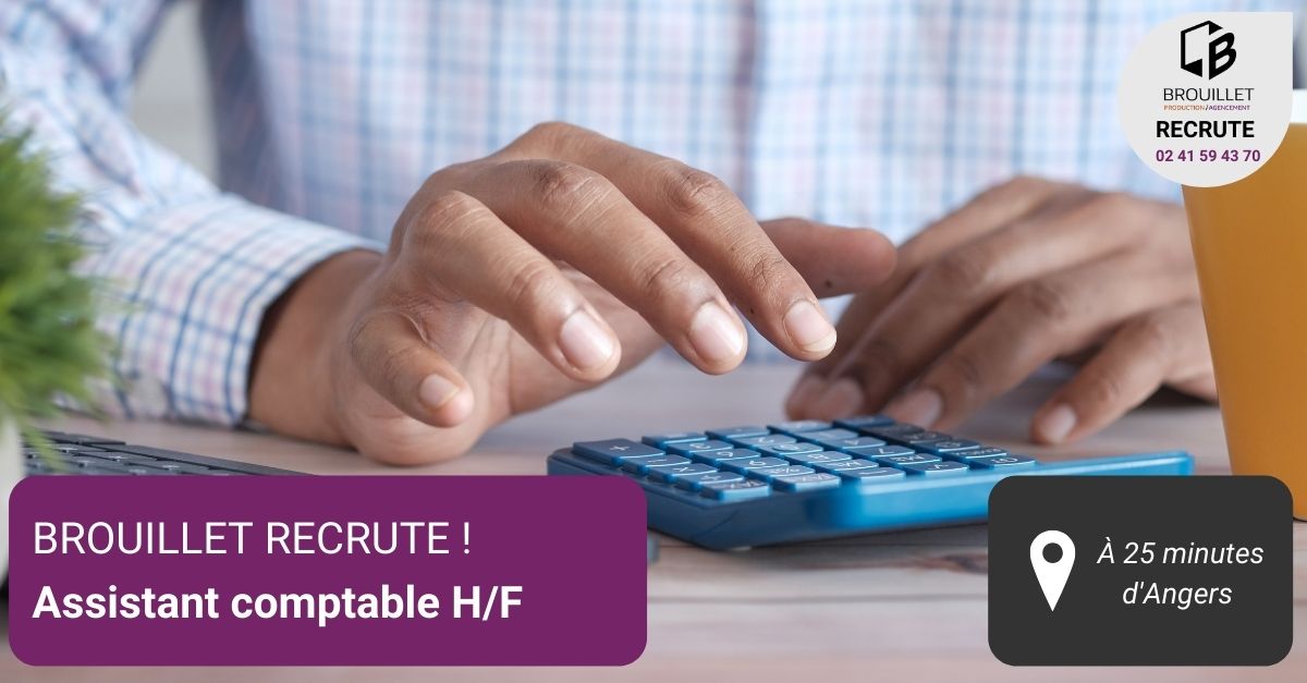 Offre d'emploi : Comptable H/F à 25 minutes d'Angers